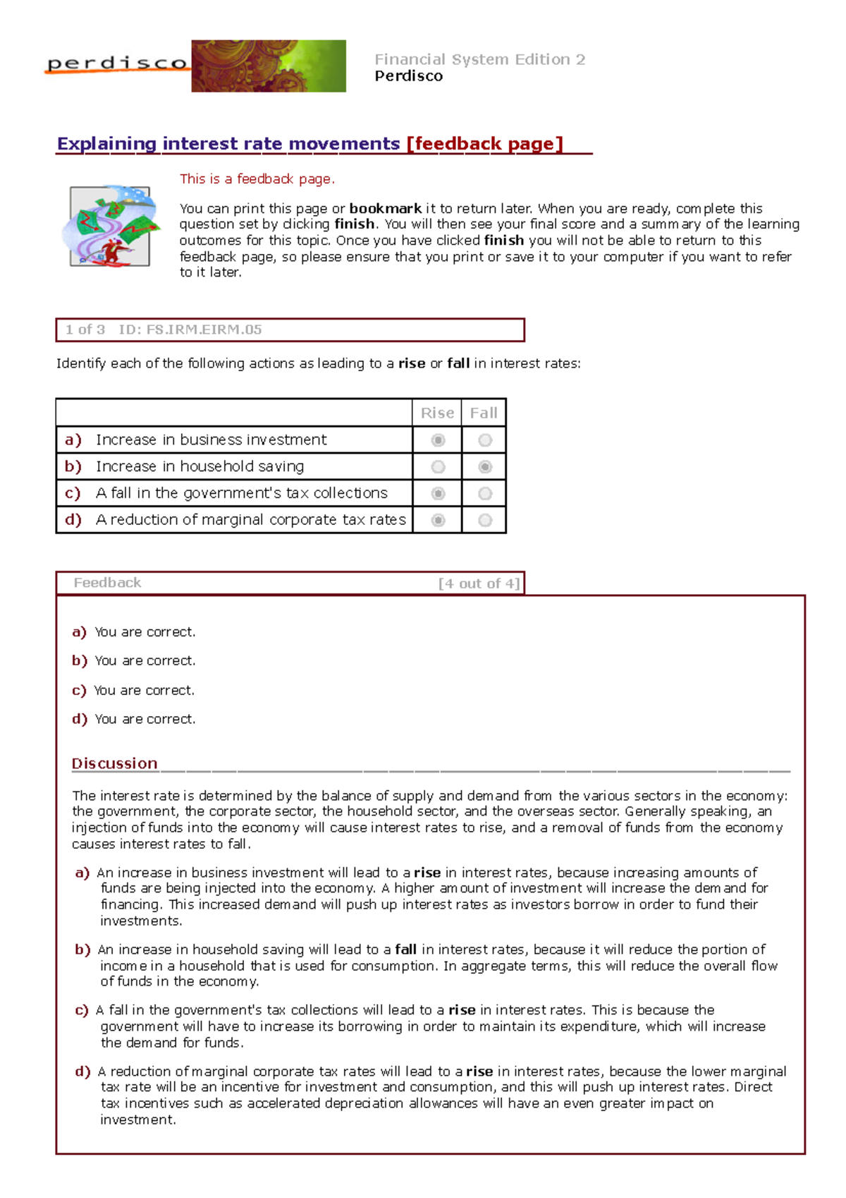 Explaining interest rate movements - You can print this page or ...