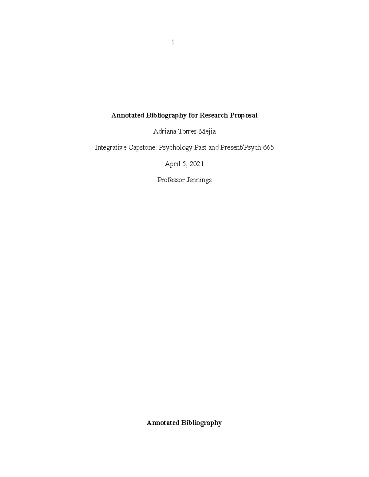 Week3Annotated Bibliography-ATorres Mejia - Annotated Bibliography for ...