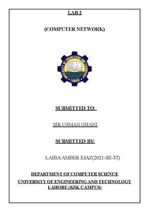 Lab#9-Wireshark ICMP - ICMP Protocol Lab - Wireshark Lab: ICMP v8. Supplement to Computer - Studocu