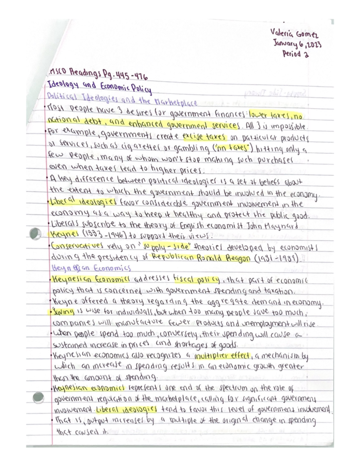 Ideology and Economic Policy Notes - POS2041 - Studocu