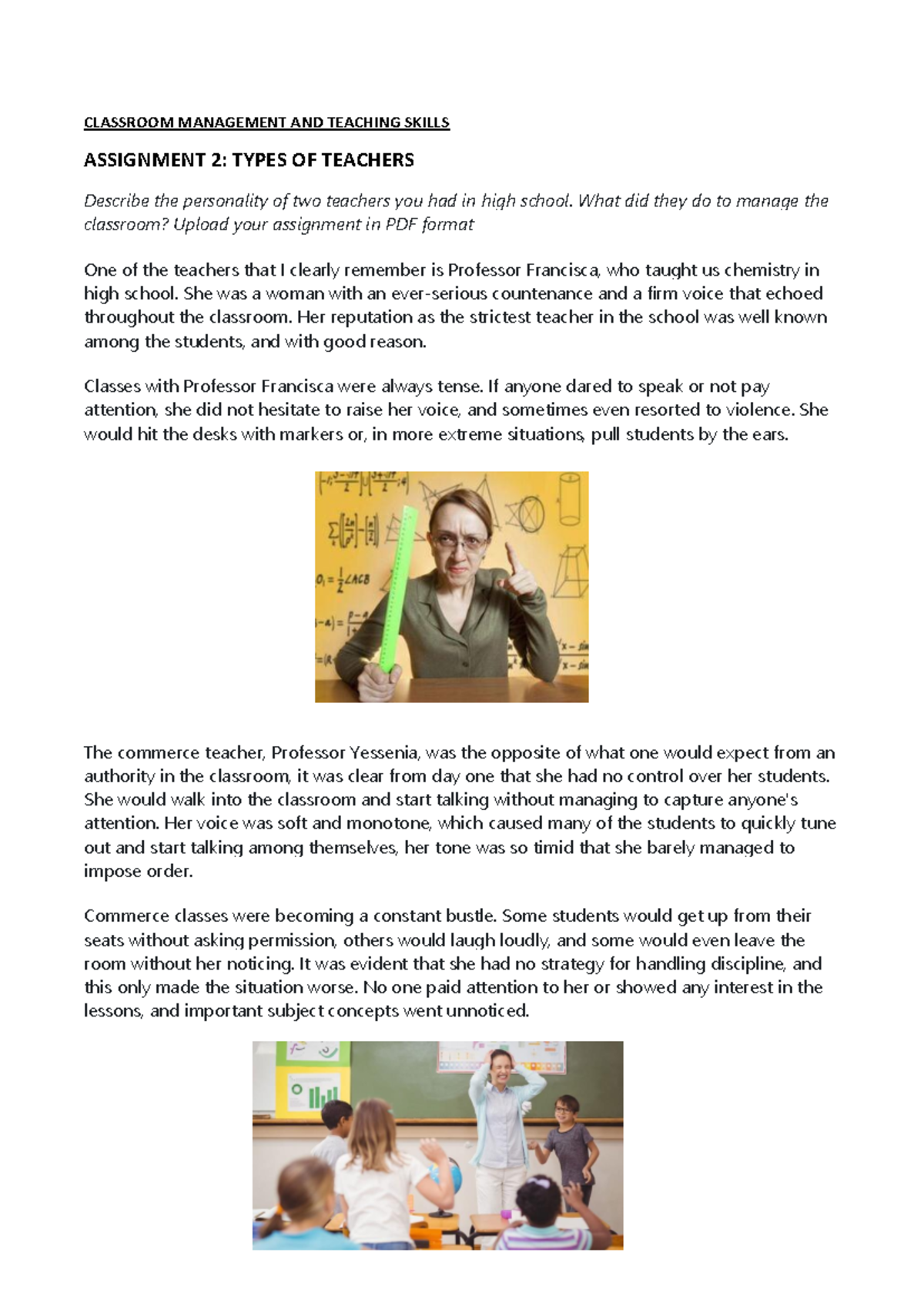 Classroom Management AND Teaching Skills - CLASSROOM MANAGEMENT AND ...