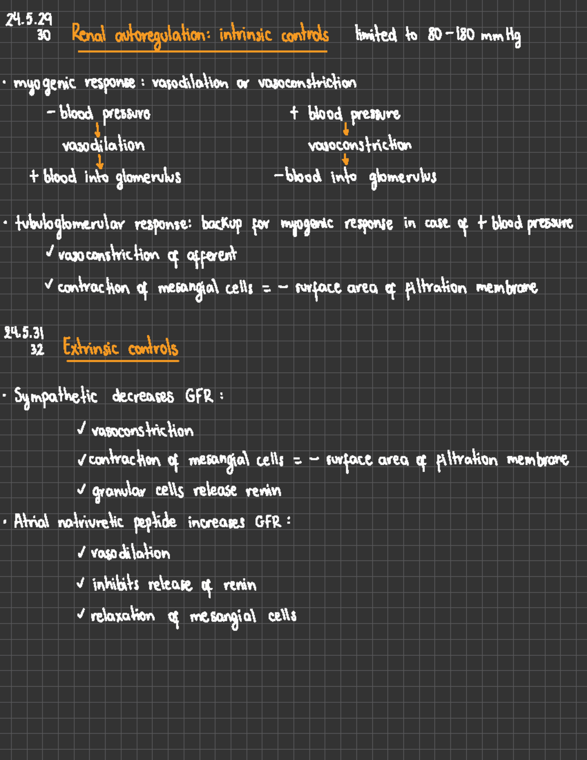 Chapter 24 - Urinary System - 30 Renal autoregulation: intrinsic ...