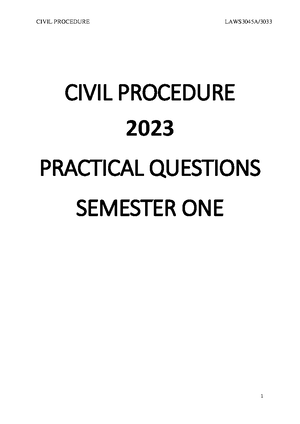 Civil Procedure Chapter 8 Notes - Distinguishing action proceedings ...