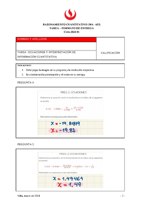 Razonamiento Cuantitativo - UPC - Studocu