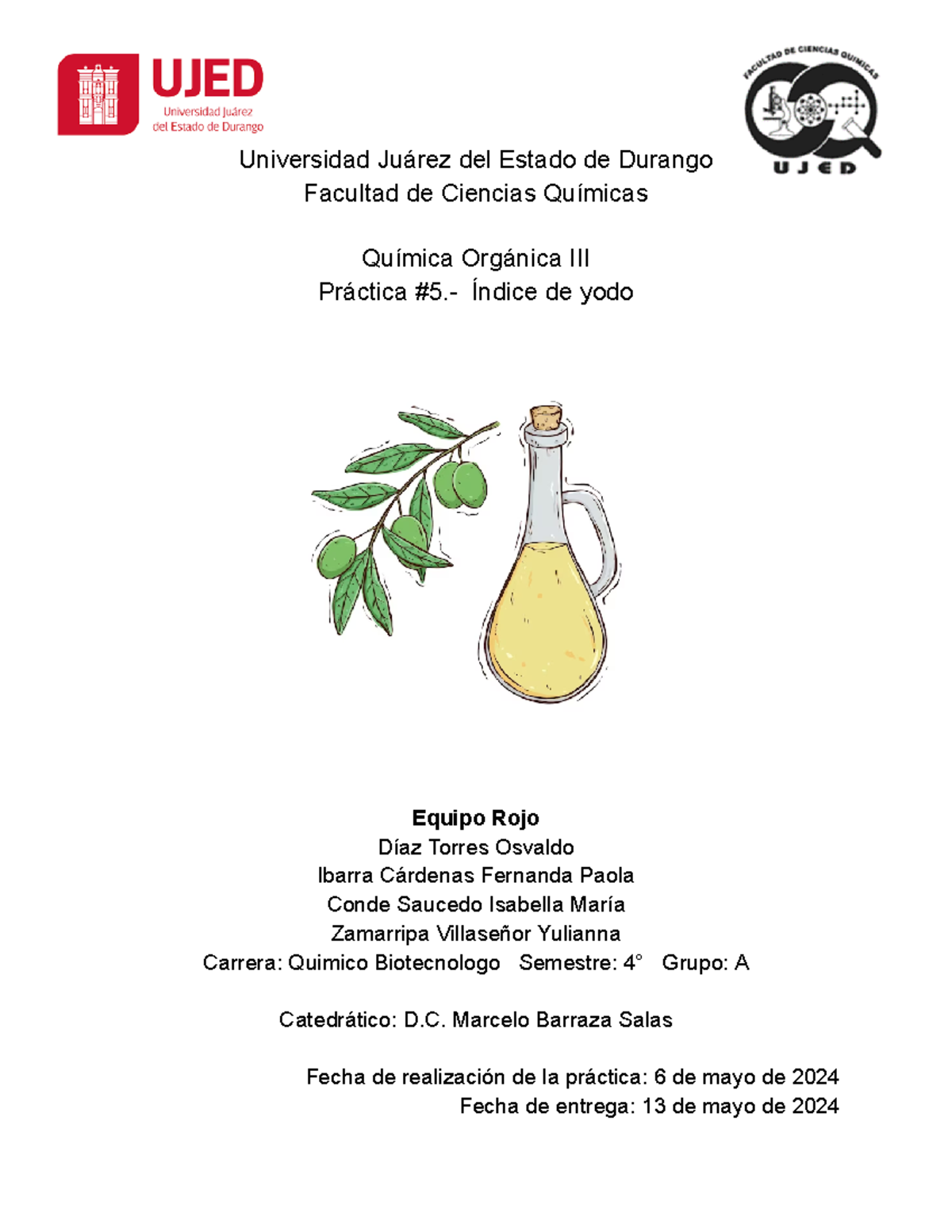 Indice de yodo - muy buena material para estudiar - Universidad Juárez ...