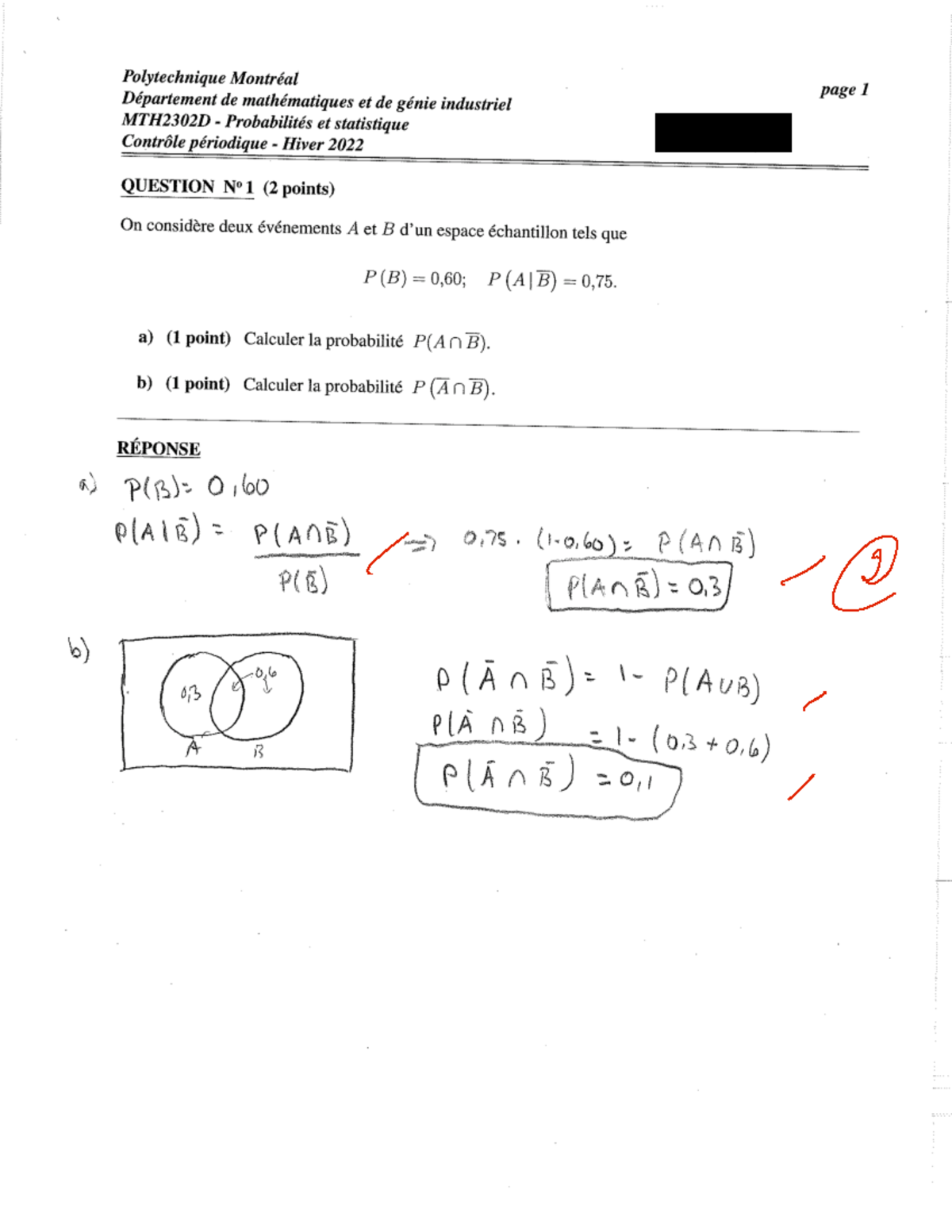 Intra H22 - Polytechnique Montréal page 1 Département de mathématiques ...