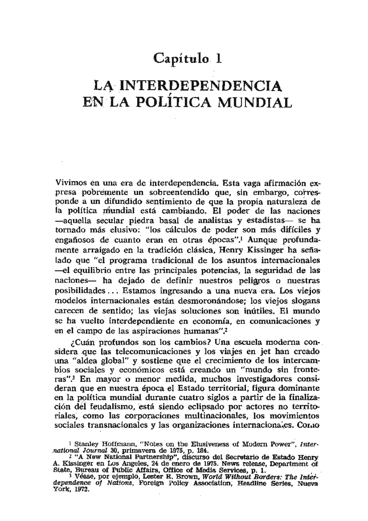 U1 Interdependencia - Capítulo. 1 :Li' , " INT·ERDEPENDENCIA , EN, LA ...