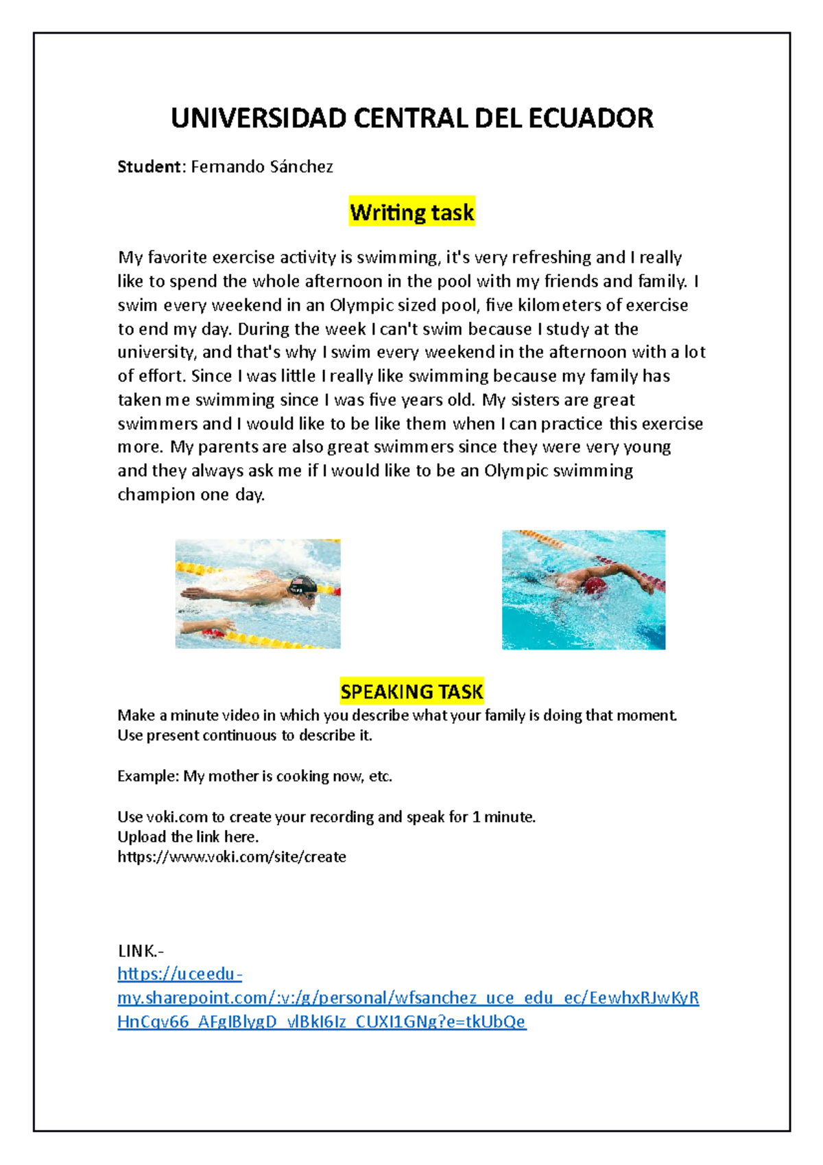 Fernando Sánchez - Deber - UNIVERSIDAD CENTRAL DEL ECUADOR Student ...