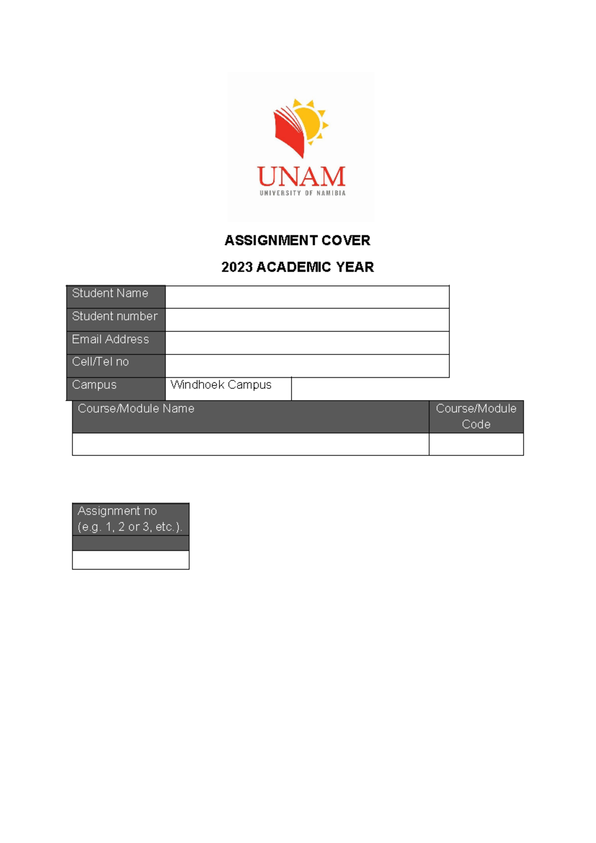 Alternative dispute resolution - ASSIGNMENT COVER 2023 ACADEMIC YEAR ...
