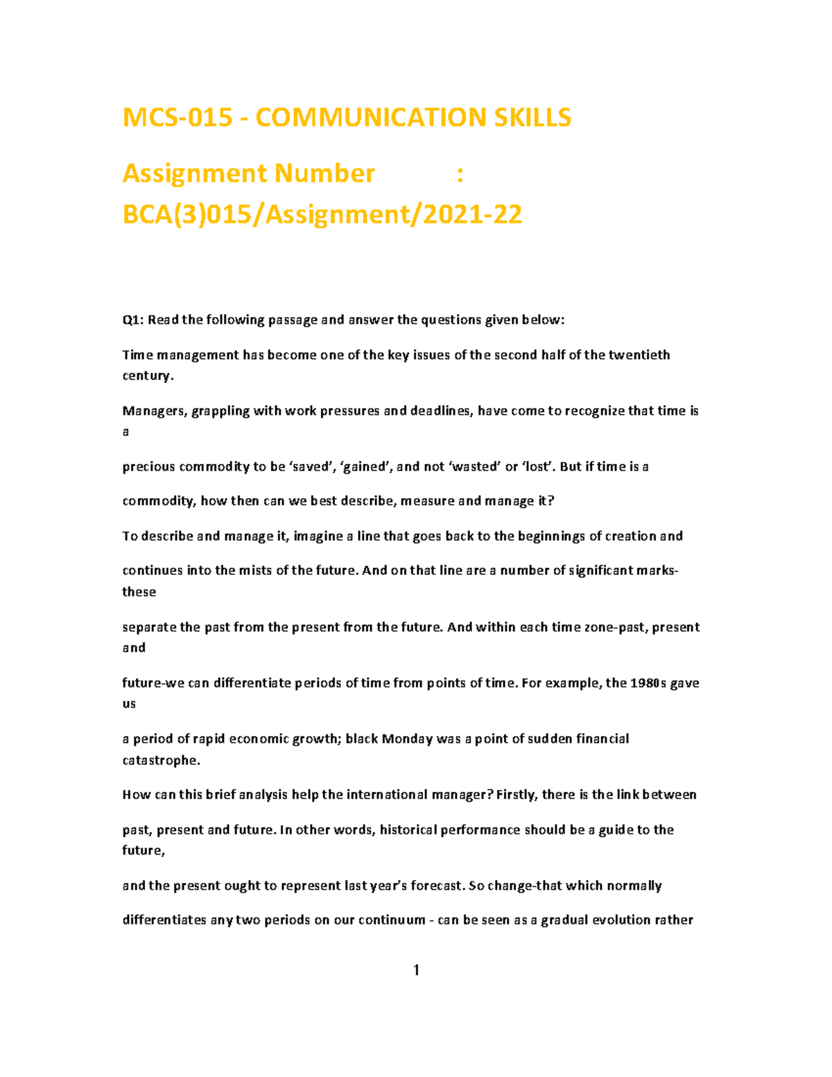 MCS 15 - MCS 15 assignment solved for 2021 MCS 15 assignment solved for ...