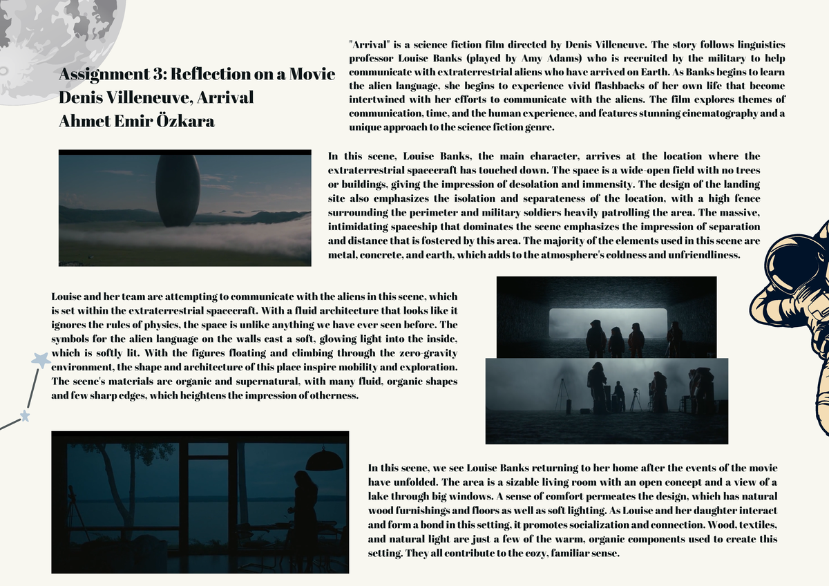 Ozkara Ahmet Emir ADA265 A3 - In ths scene, Louse Banks, the man character, arrves at the ...