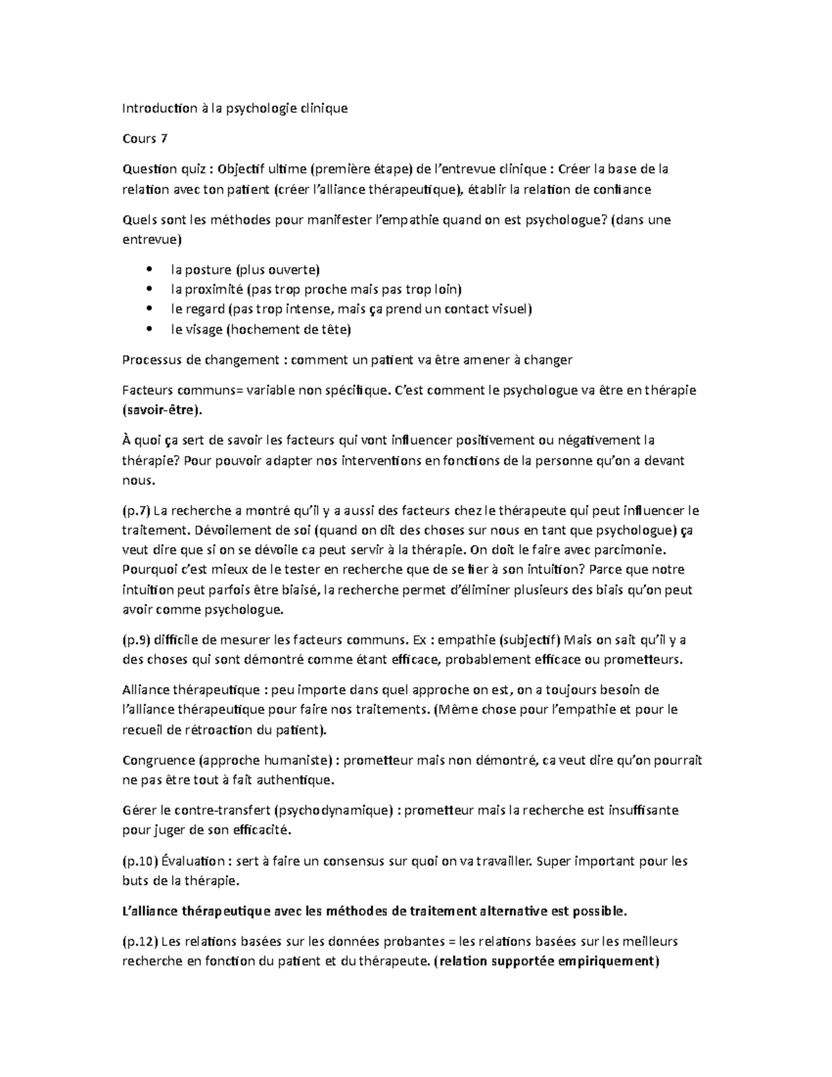 Note de cours 7 - Introduction à la recherche clinique et à la pratique ...