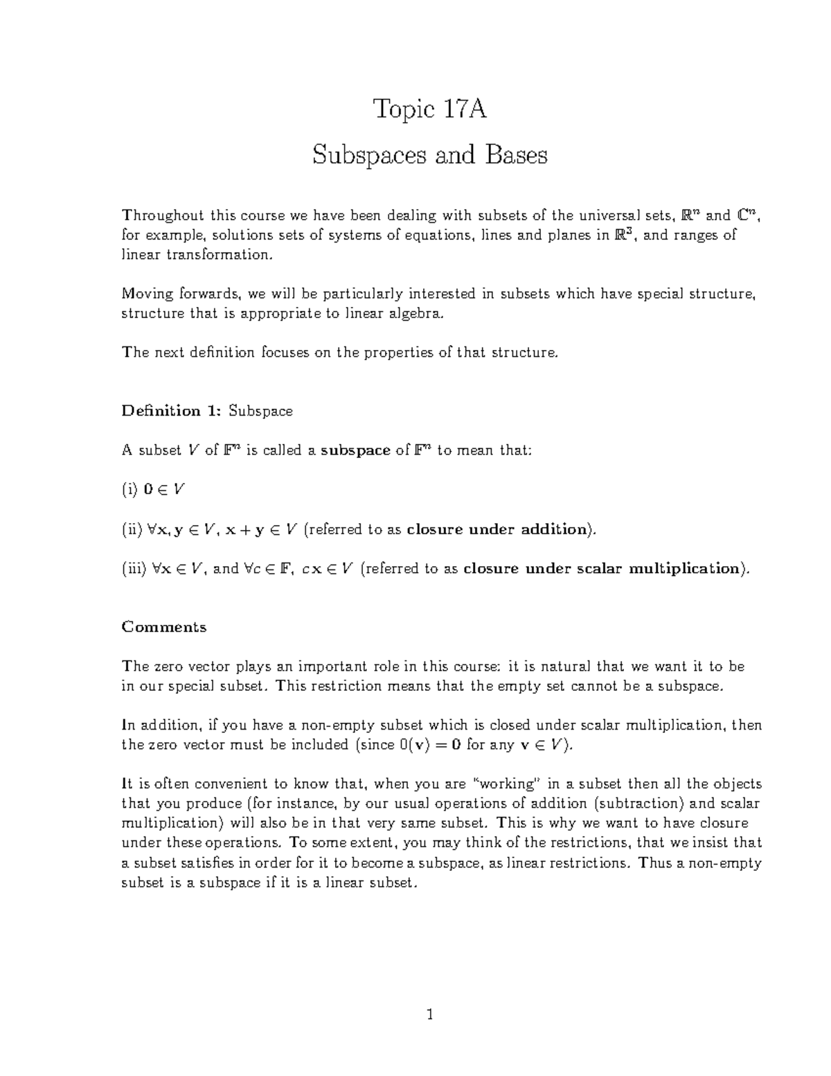 Math 136 Course Notes from 2020-2021 - University of Waterloo - Topic ...