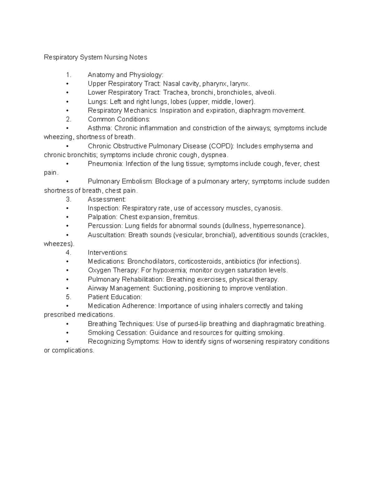 Respiratory system - Jansnananananananan - Respiratory System Nursing ...
