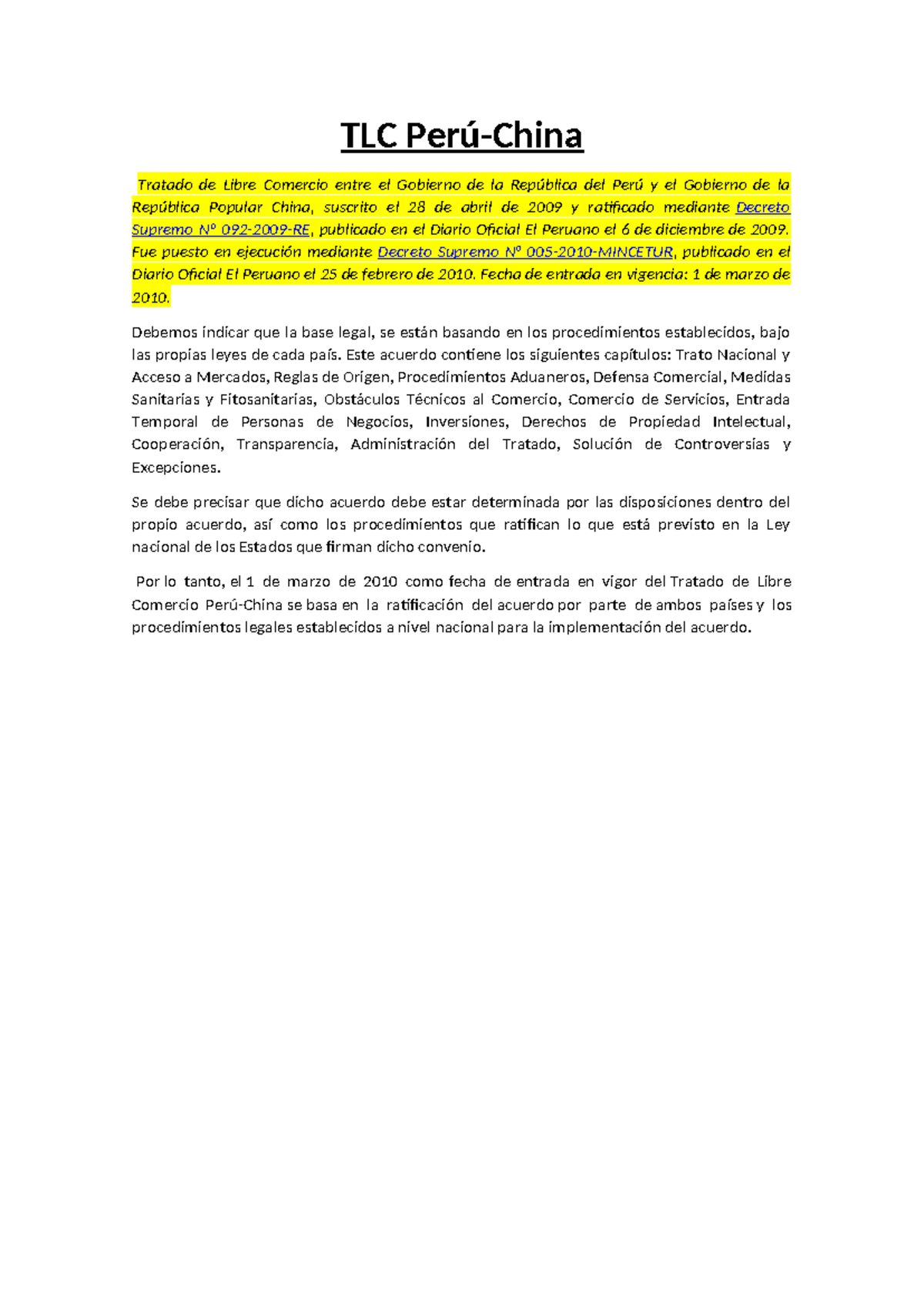TLC PERU - China (Carlos Enrique Carrascal Nureña) - TLC Perú-China ...