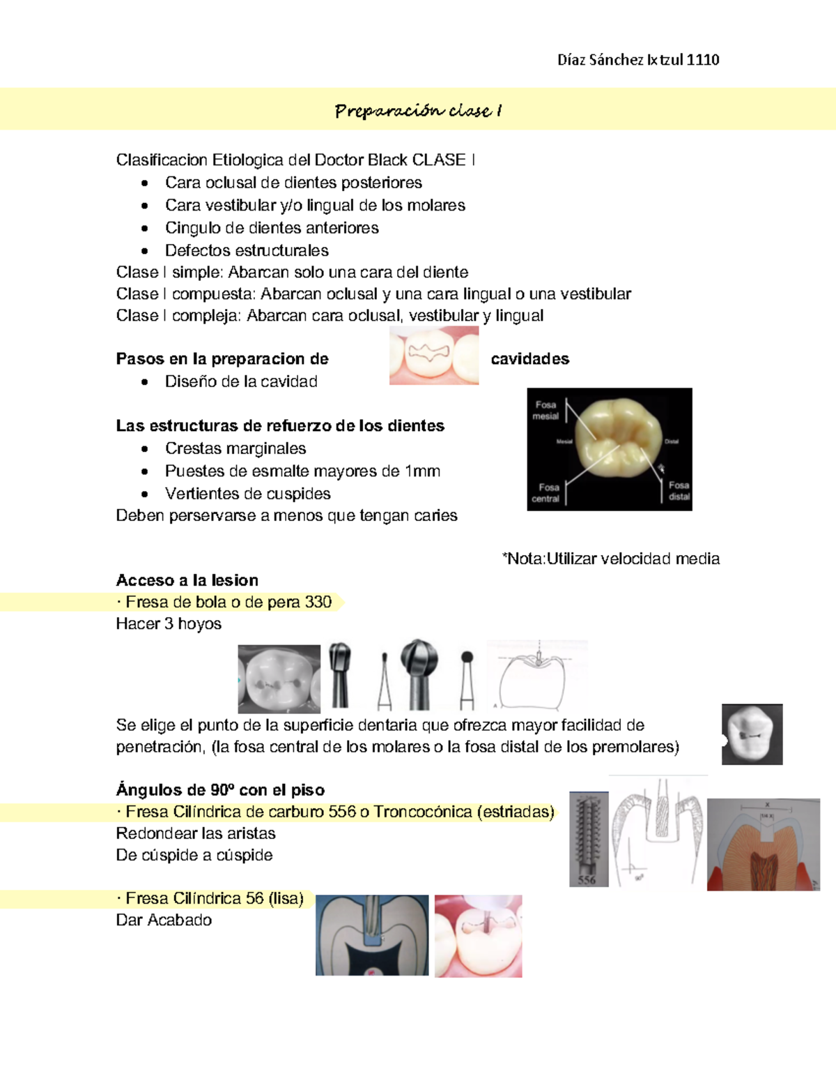 8. Preparación clase I - Díaz Sánchez Ixtzul 1110 Preparación clase I Clasificacion Etiologica ...