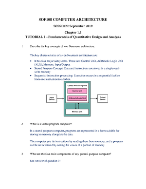 Assignment 1 Xiamen University of Malaysia Computer Architecture - DESCRIPTION OF COURSEWORK ...