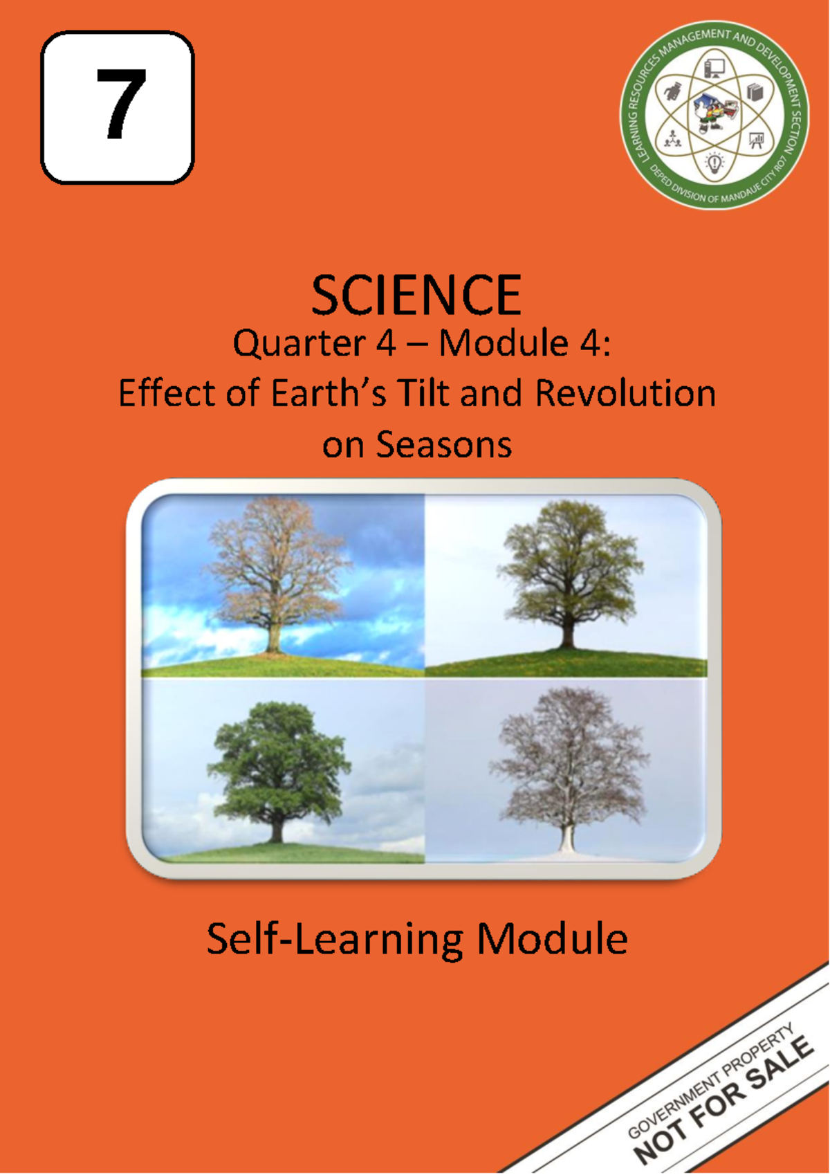 SCI7 Q4 SLK4W4 Effect-of-Earths-Tilt-and-Revolution-on-Seasons - 7 ...