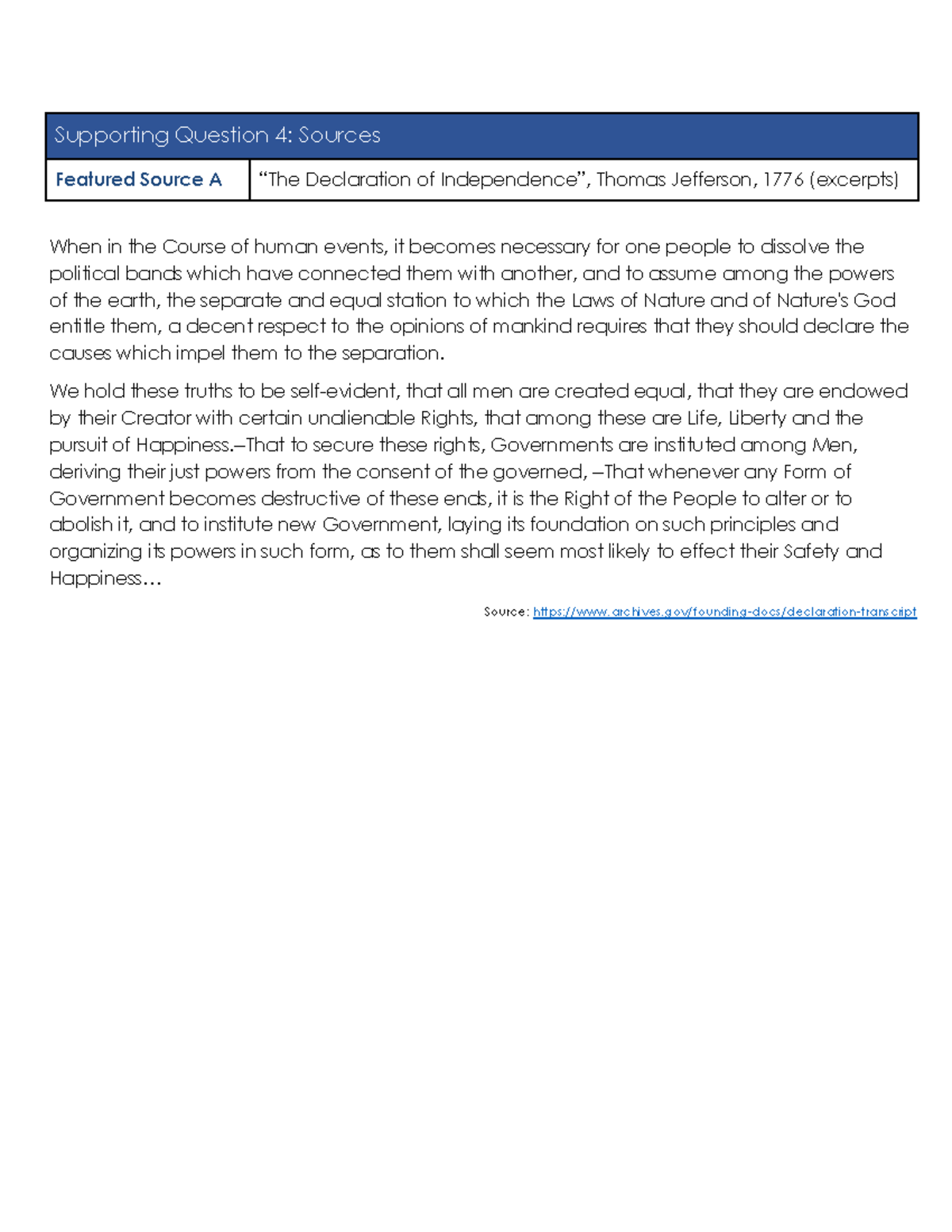 3. Supporting Question 4 How did the ideas of the Enlightenment ...