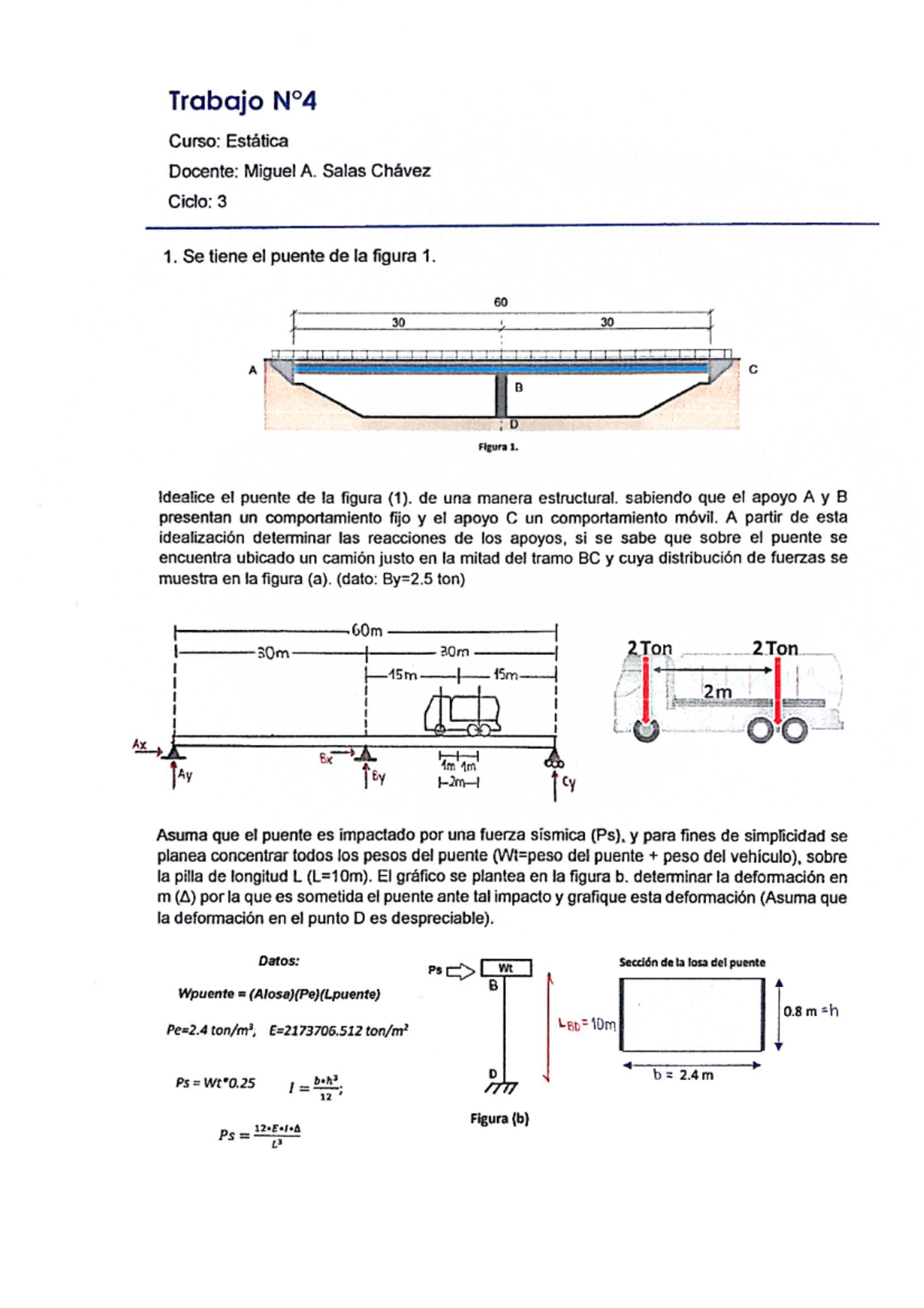 Soluciones - Tarea numero 4 - Estatica - Studocu
