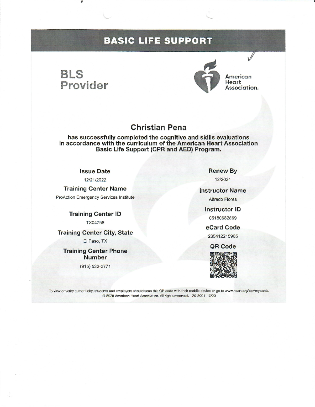 Christian Pena BLS - Labs - CHEM 1112 - Studocu
