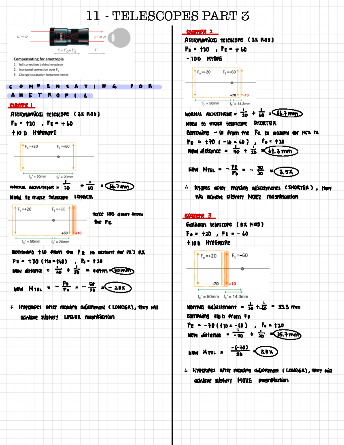 11 - Telescope Part 3 - Lecture notes 11 - MHB524243 - Studocu