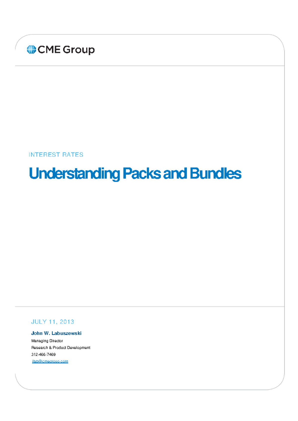 Understanding packs and bundles - INTEREST RATES Understanding Packs ...