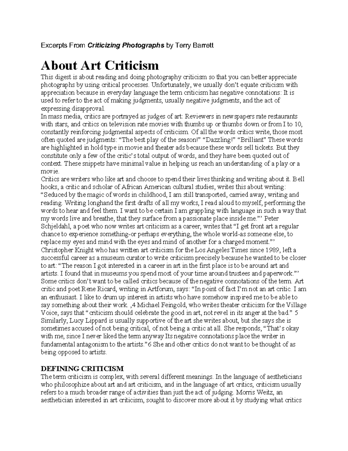 Barrett- Terry- Criticizing- Photographs - Excerpts From Criticizing ...