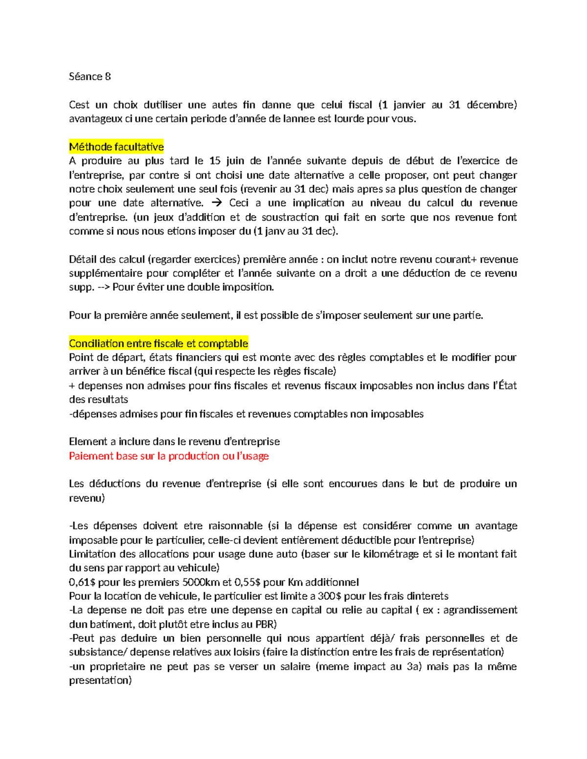 Séance revision finale - Séance 8 Cest un choix dutiliser une autes fin ...