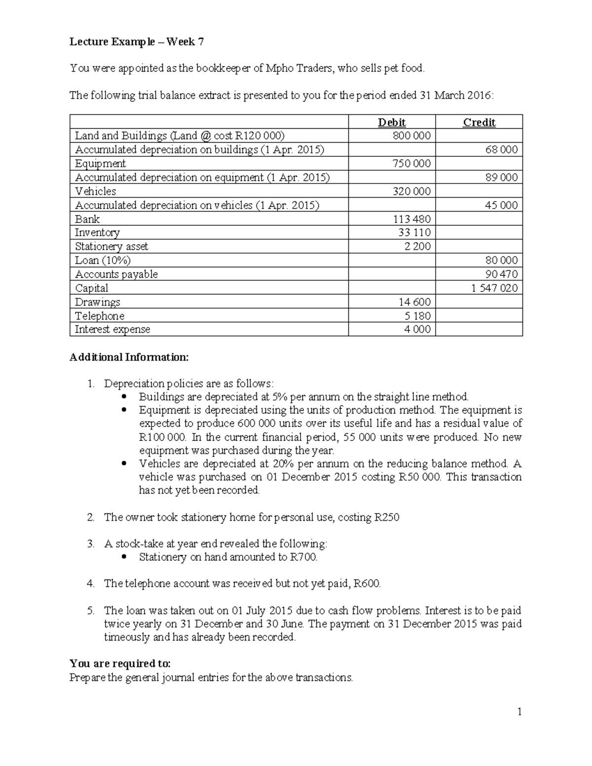 Lecture Example Week 7 - try on your own first - Lecture Example – Week ...