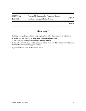 HW3 soln - homework 3 solution - CMPSC 360 Discrete Mathematics for Computer Science Fall 2022 ...