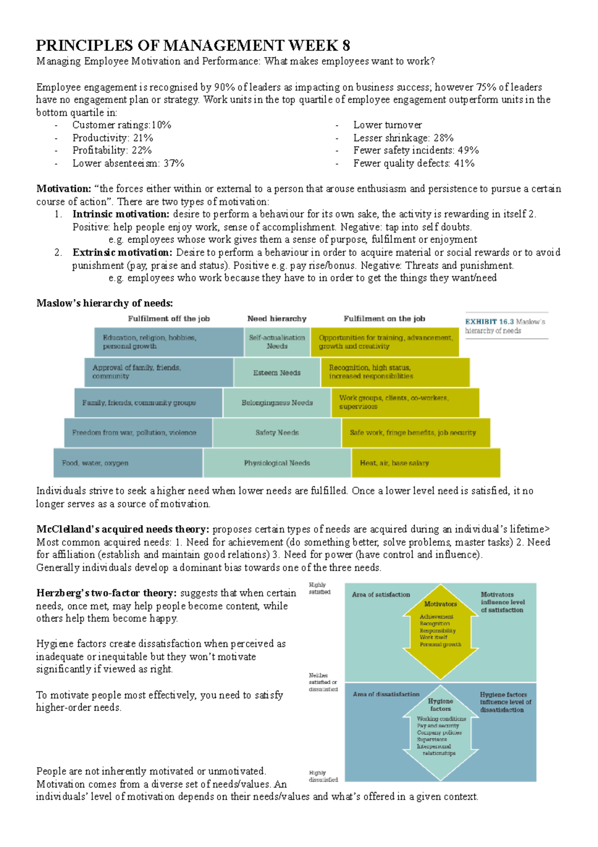 Principles OF Management WEEK 8 - PRINCIPLES OF MANAGEMENT WEEK 8 ...