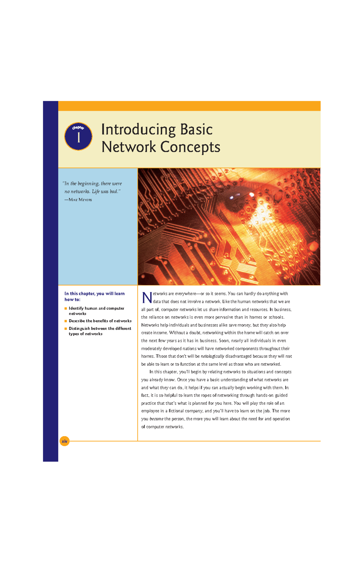 Networks - ffsfsfsf - 1 Introducing Basic Network Concepts “In the ...