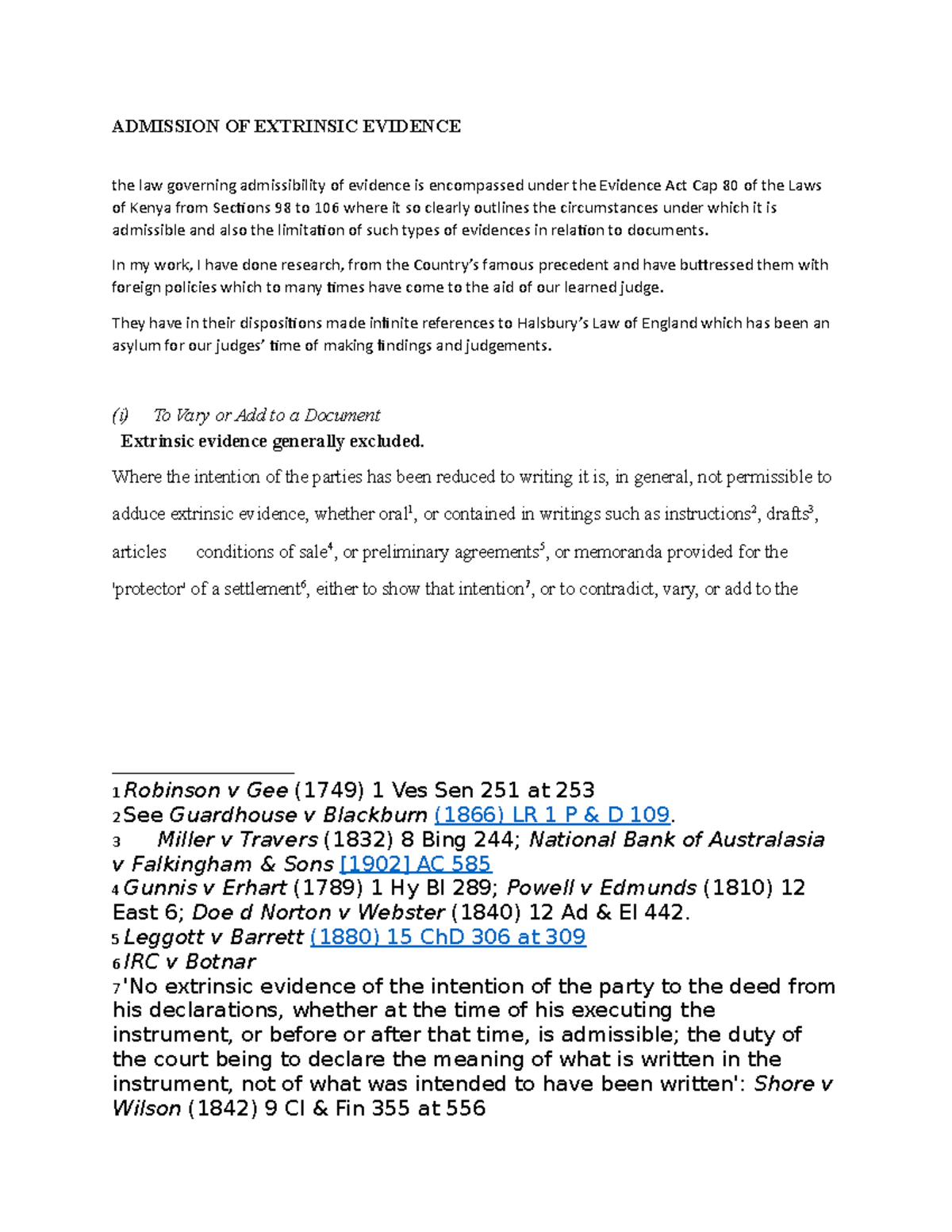 Cat2.1 - Copy - This is a peer reviewed work on evidence law ...