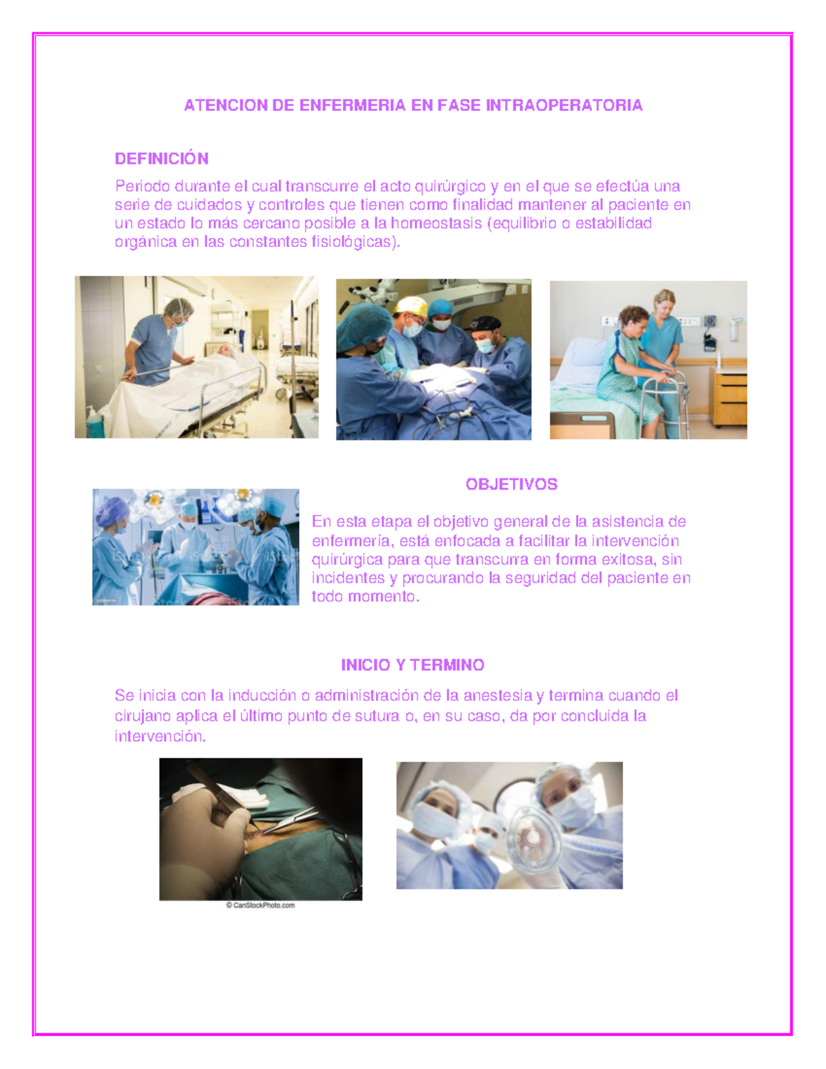 Atencion DE Enfermeria EN FASE Intraoperatoria - ATENCION DE ENFERMERIA ...