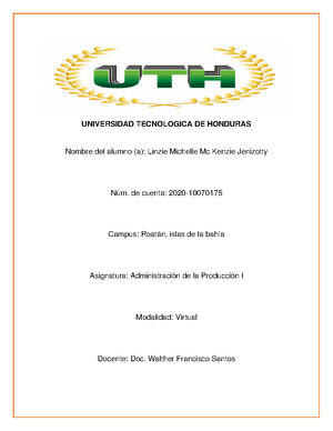 Participación 3 admon produccion - Participación 3: Discutir sobre la ...