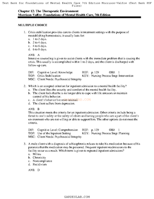 ATI-Case Study-General Survey - Review the following case presentation ...