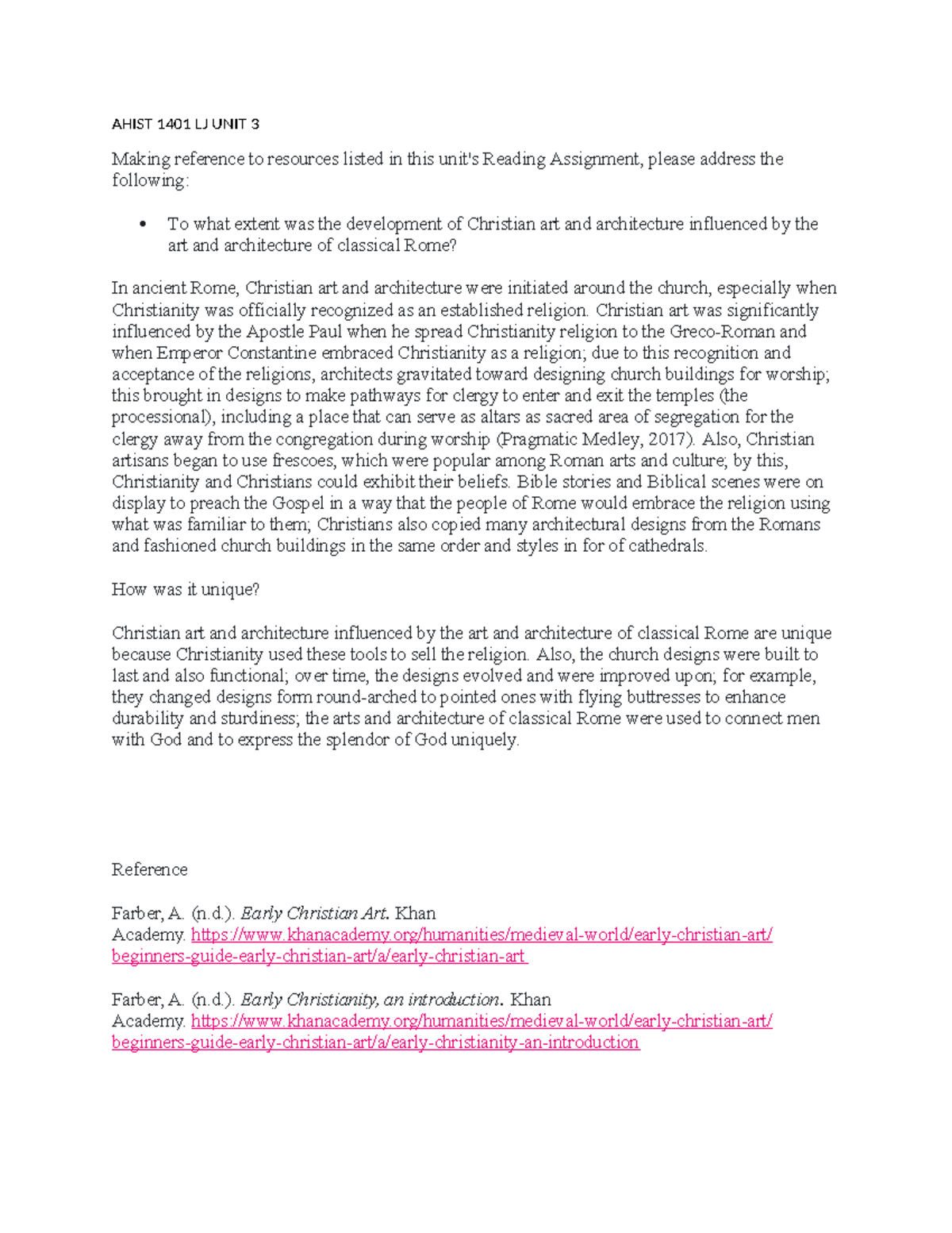 AHIST 1401 LJ UNIT 3 - LJ UNIT 3 - AHIST 1401 LJ UNIT 3 Making ...