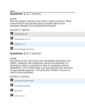 SPED Quiz Chapter 8 Answers 100% - Joel Deserto (username: jdeserto ...