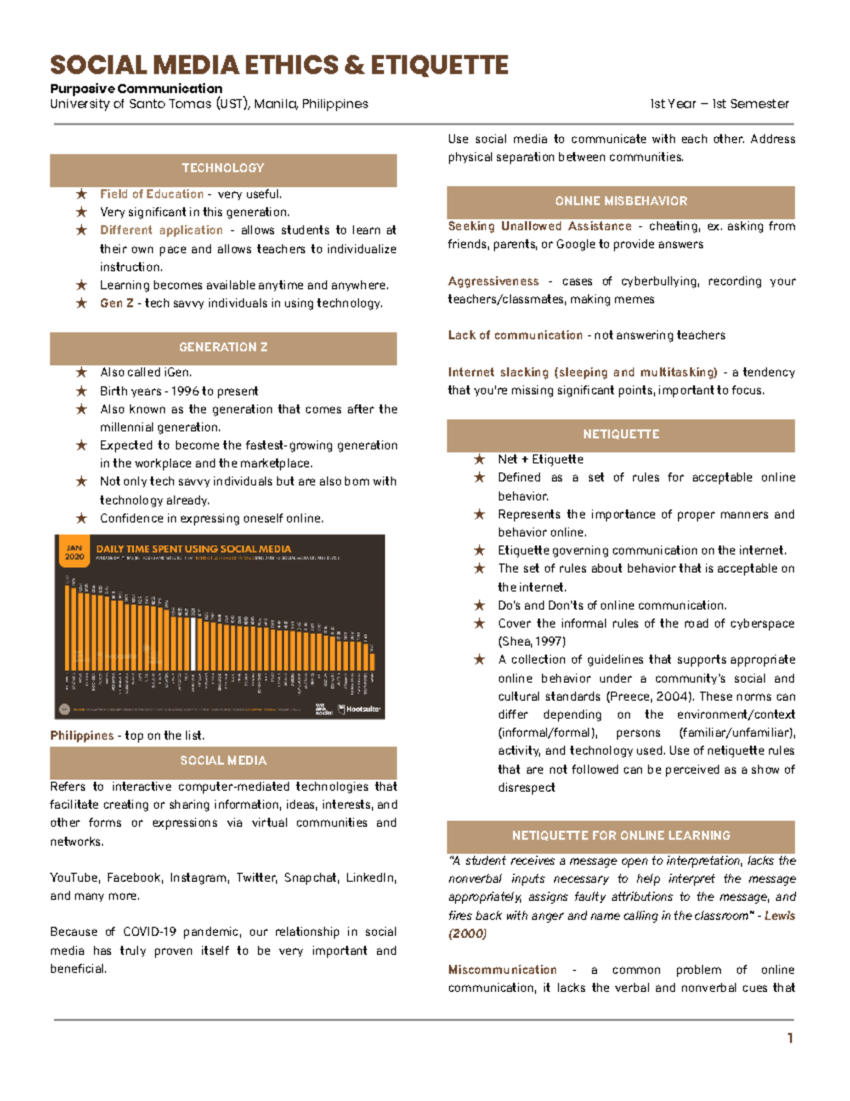 Social Media Ethics and Etiquette (Purposive Communication Lecture ...