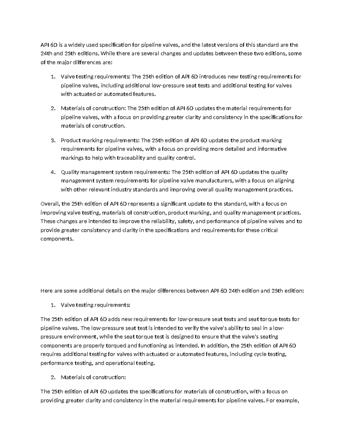 API 6D New Requirements - API 6D is a widely used specification for ...