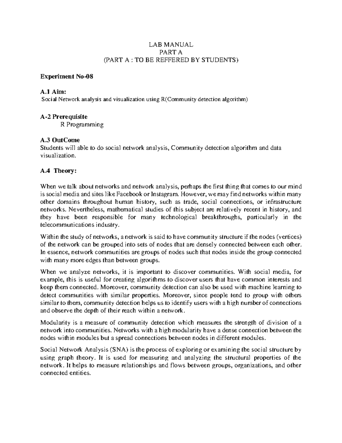 BDA EXP 8 BE A 12 - bda practical - LAB MANUAL PART A (PART A : TO BE REFFERED BY STUDENTS ...