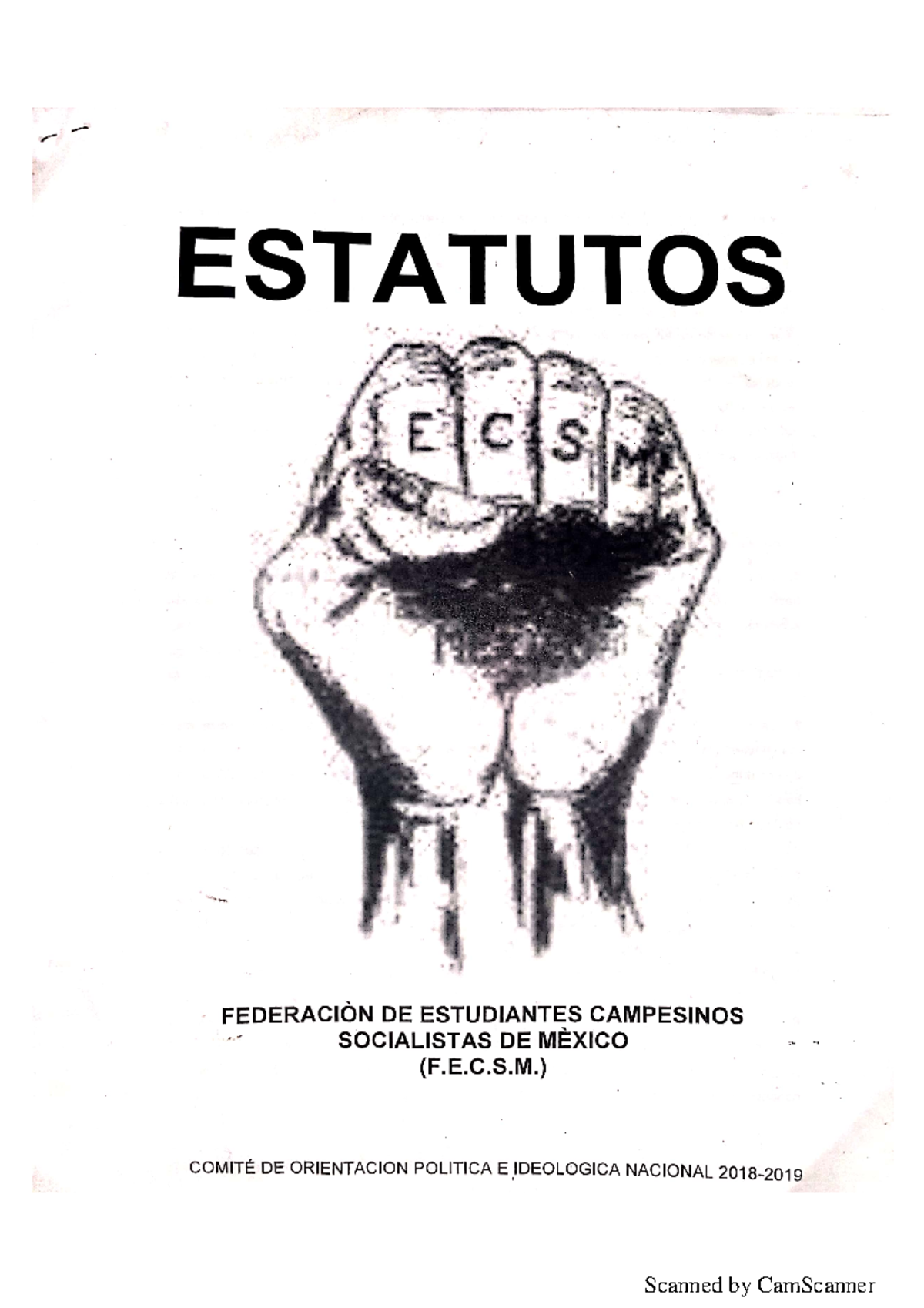 Estatutos Fecsm - notmales rurqles vjfdjcvkjsd - El pensamiento ...