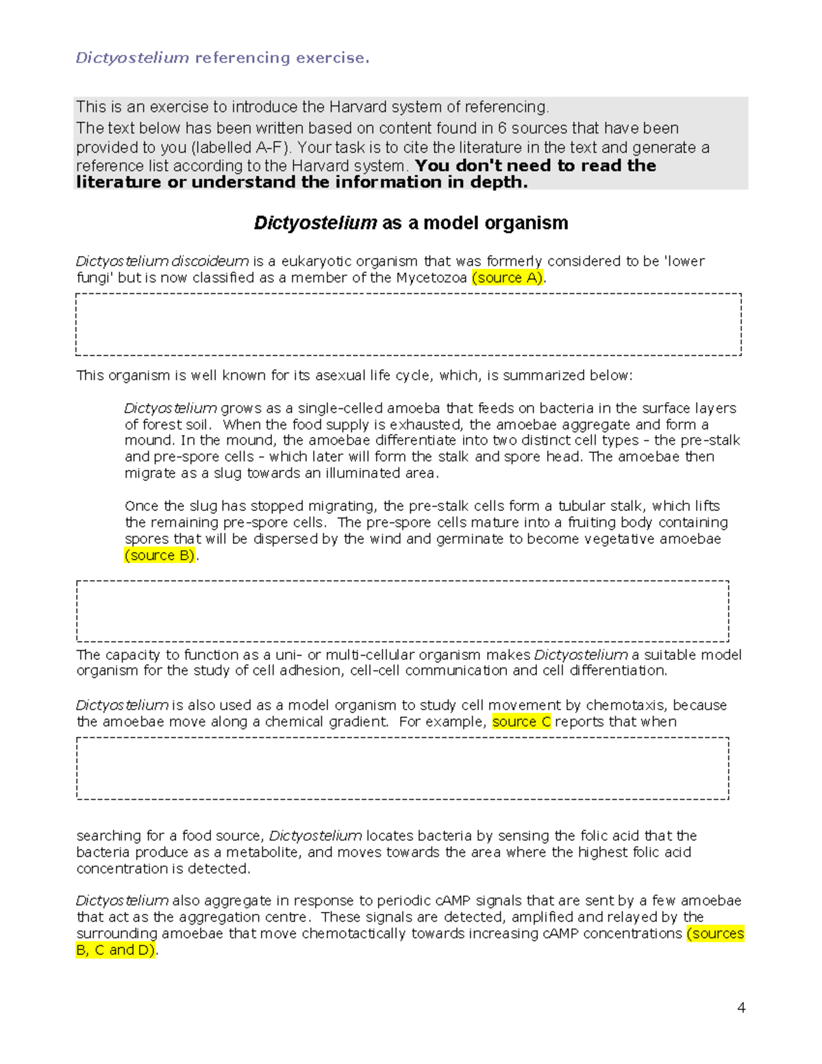 0510 referencing exercise - This is an exercise to introduce the ...