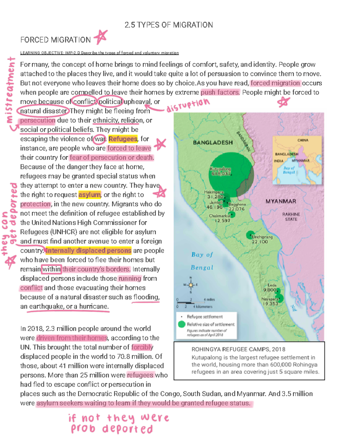 Humanities unit 2 reading FRQ - 2 TYPES OF MIGRATION FORCED MIGRATION ...