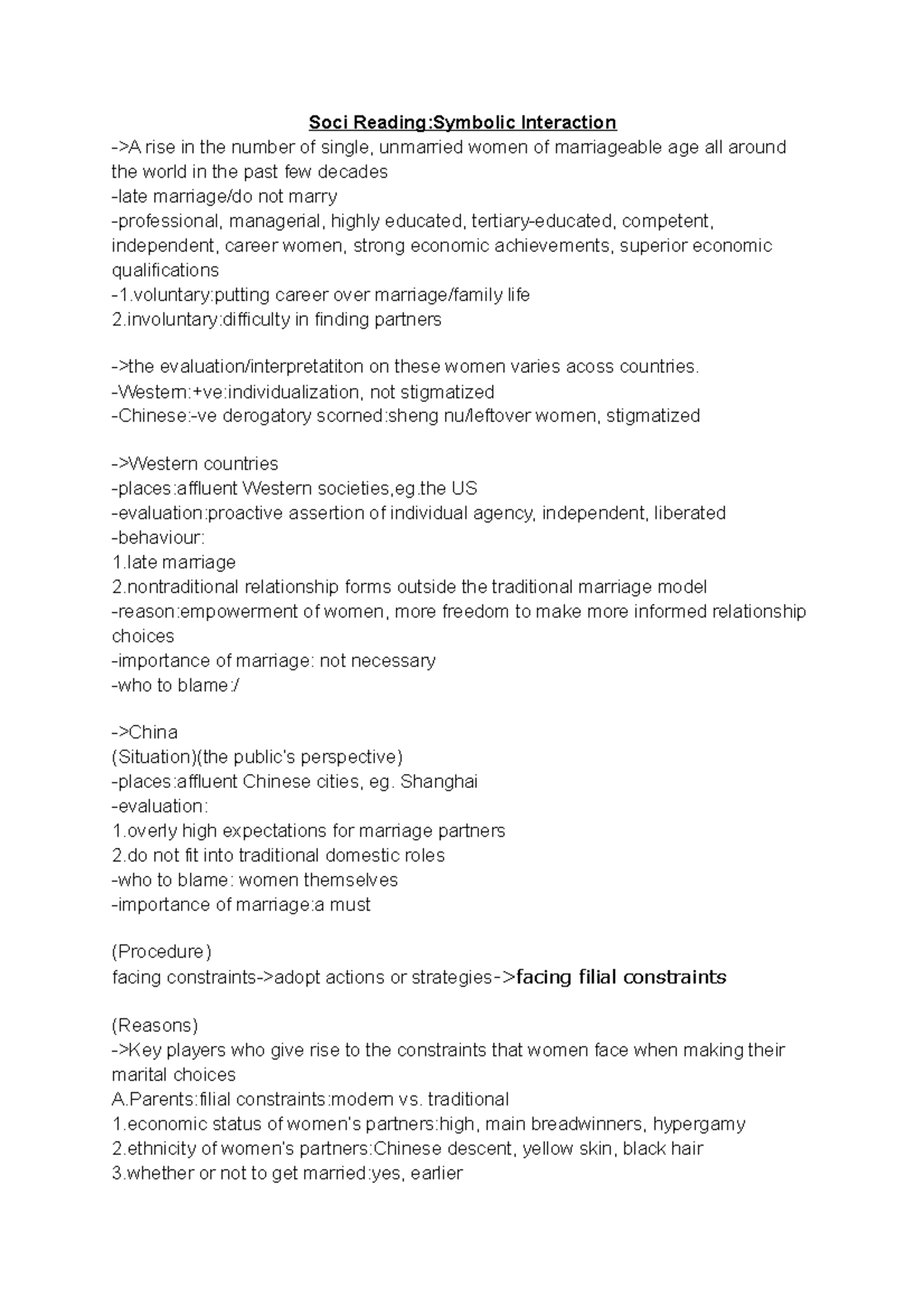 Soci Reading Symbolic Interaction - Soci Reading:Symbolic Interaction ...