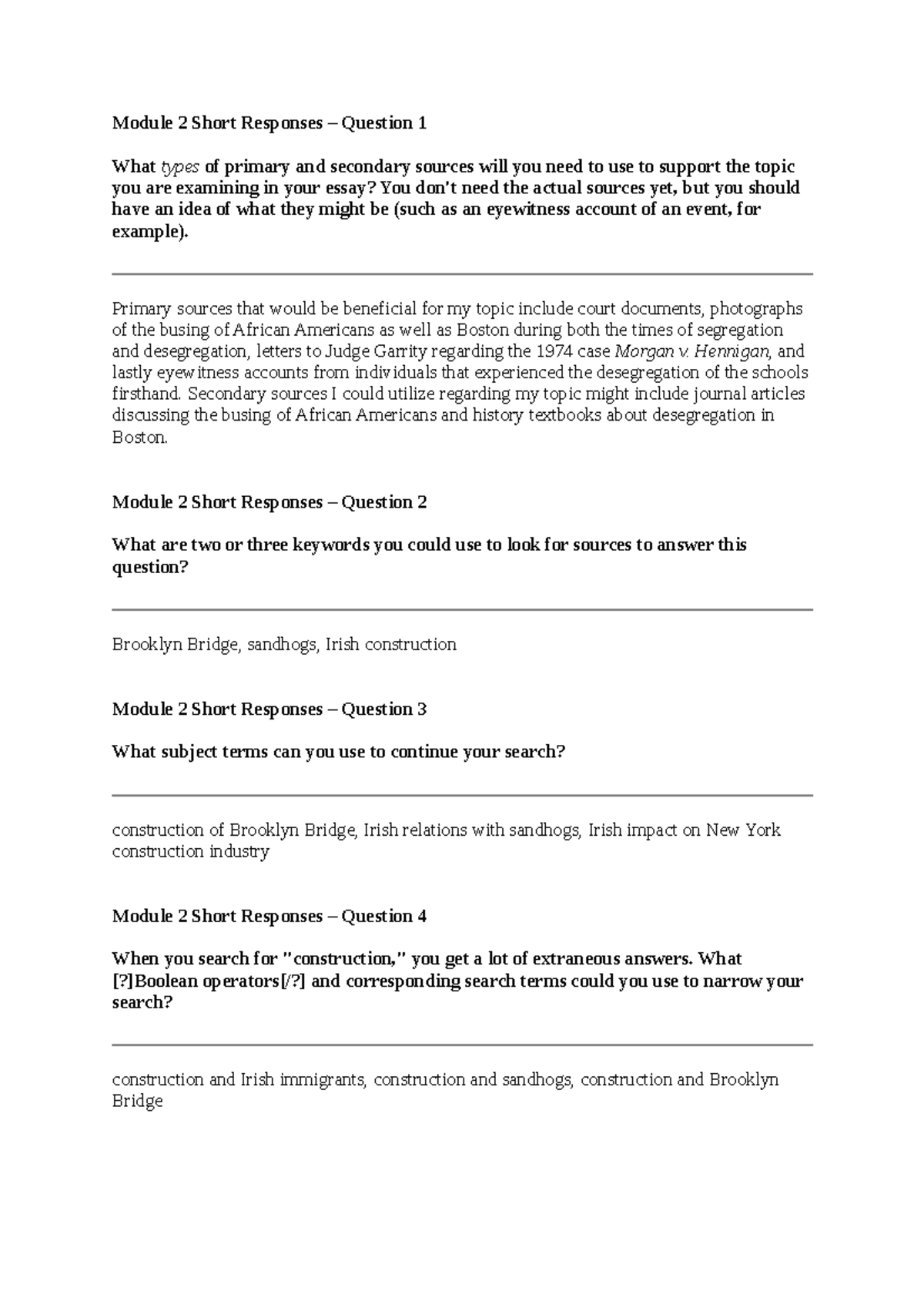 HIS 200 Module 2 Short Answers - Module 2 Short Responses – Question 1 ...