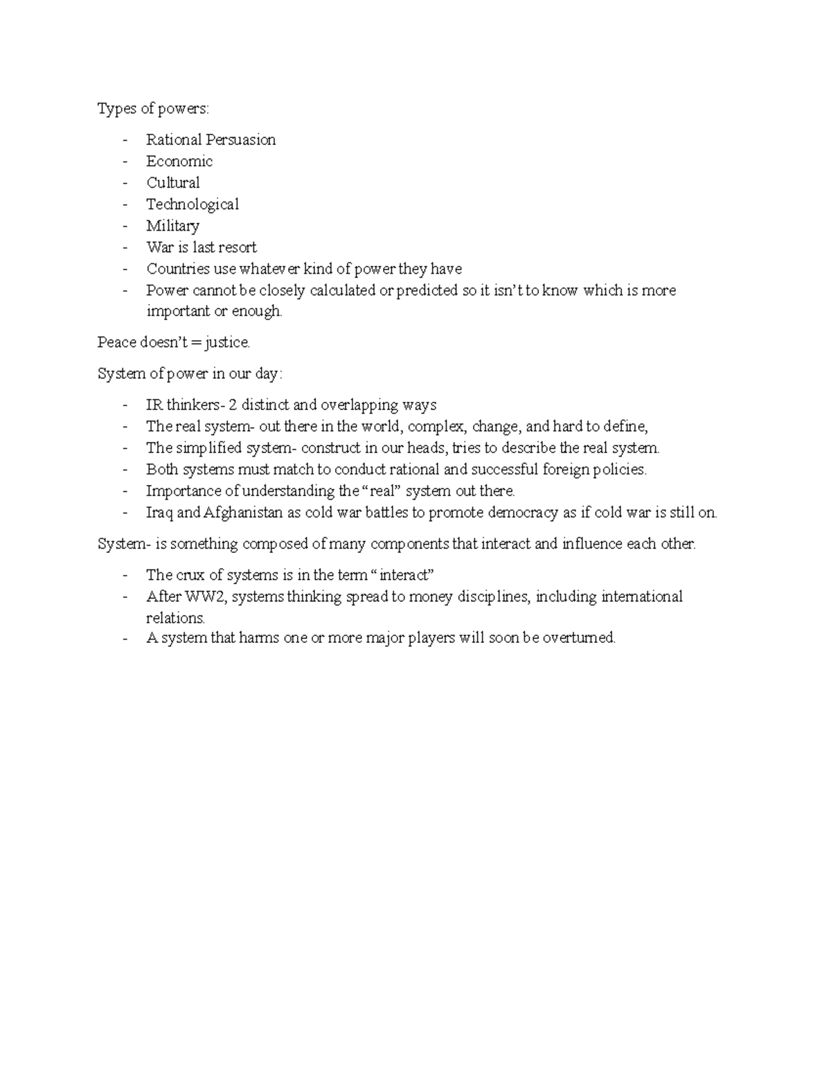 Types of power - Types of powers: - Rational Persuasion - Economic ...