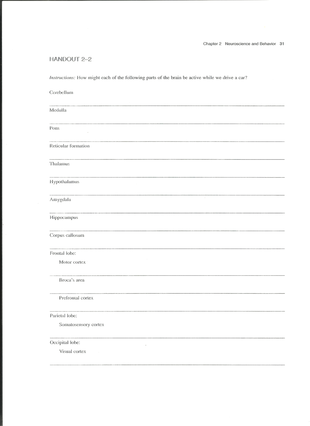 Brain Activity While Driving a Car - PSYC 200 - Studocu