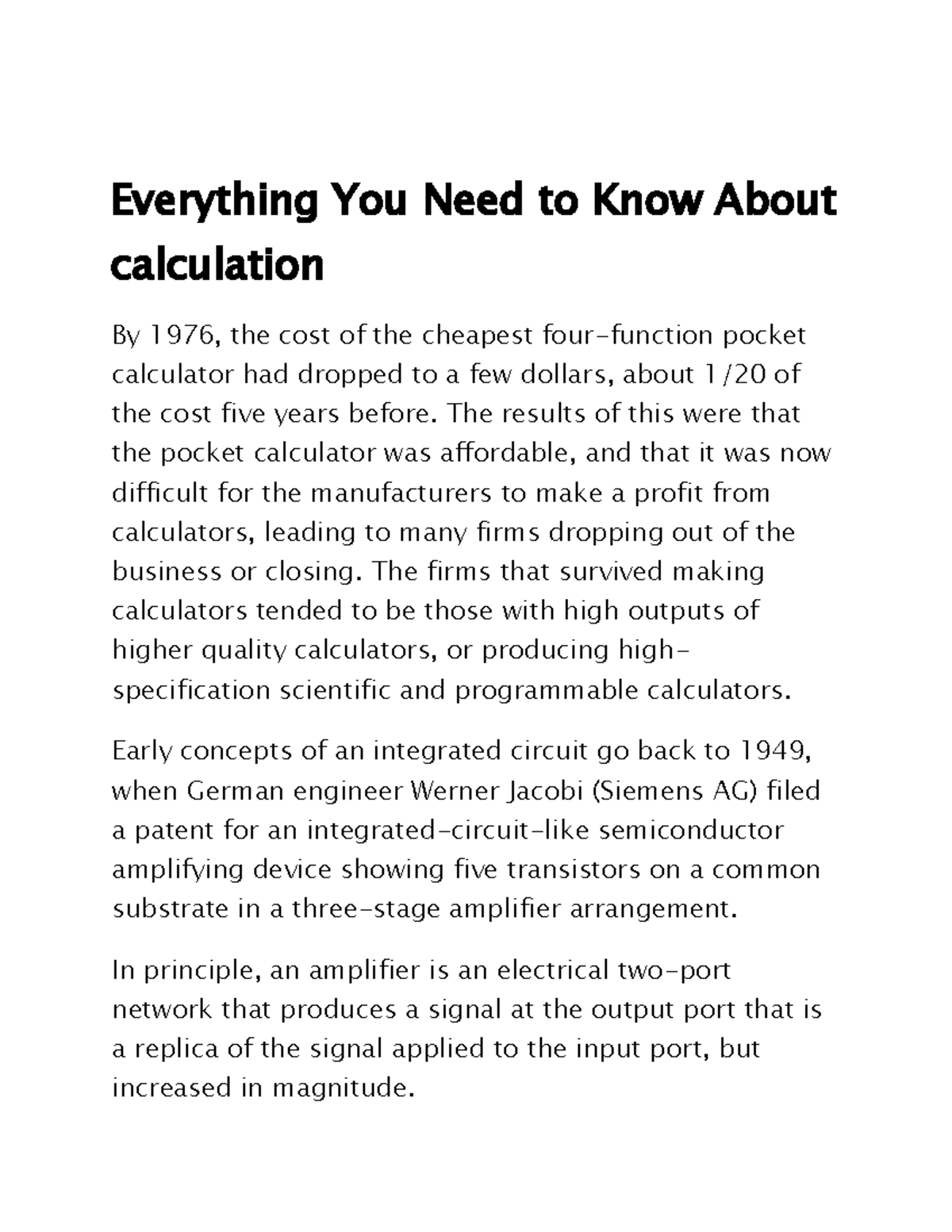 Everything You Need to Know About calculation - Everything You Need to ...